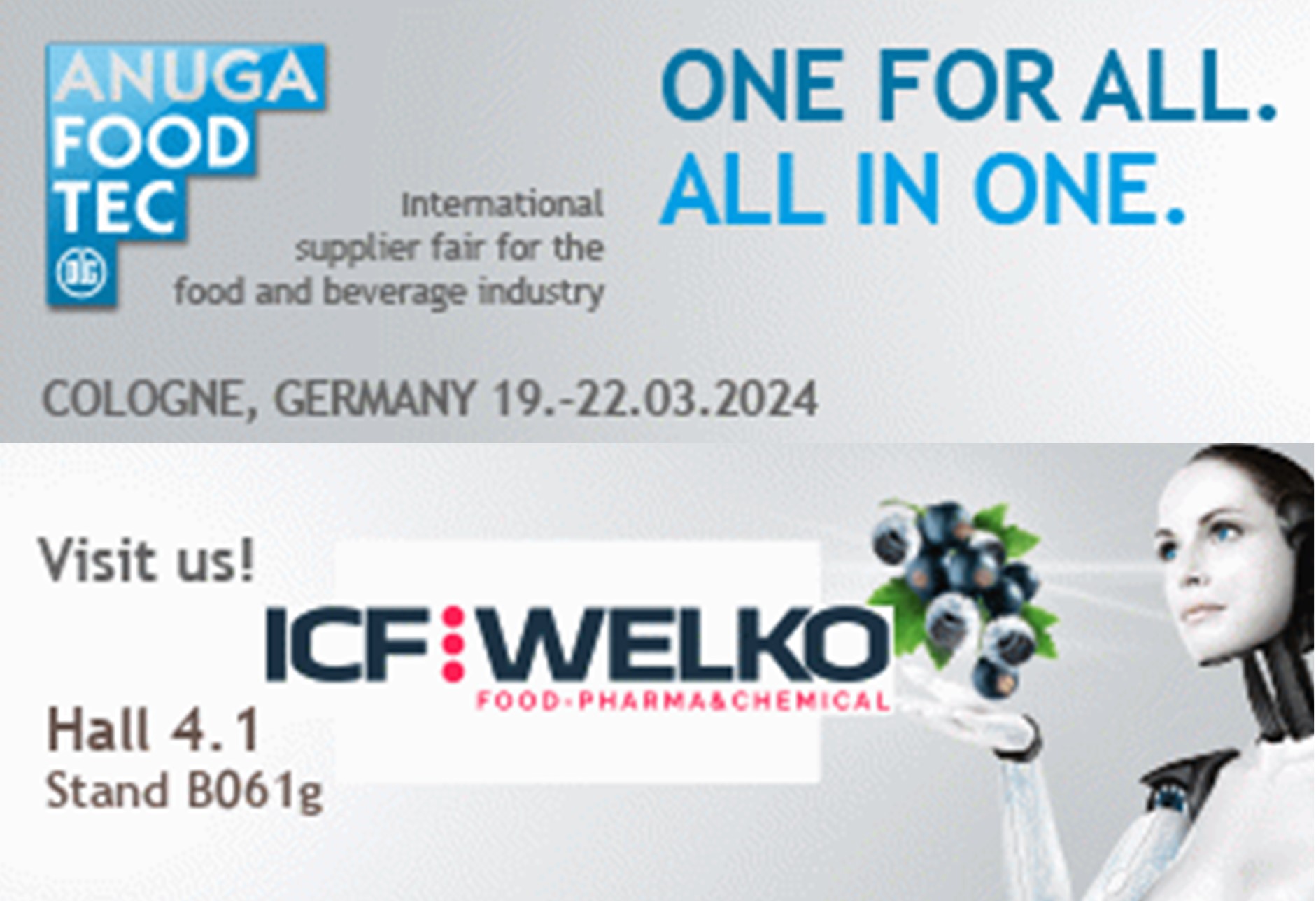ANUGA FOOD TEC 2024 - ICF & Welko